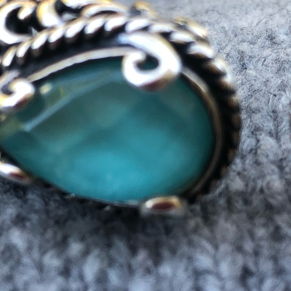 Carolyn Pollack | Jewelry | Bracelet With Turquoise Doublet | Poshmark